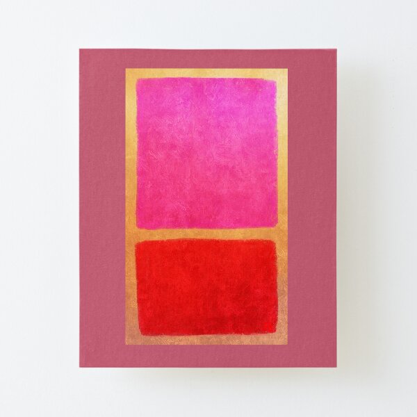 "Mark Rothko Inspired - Pink And Red - Fans of Rothko" Mounted Print ...