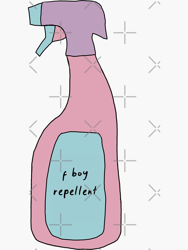 "f boy repellent aesthetic vsco cute pink purple blue pastel" Sticker ...