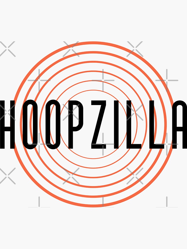 "Hoopzilla" Sticker by Gidday-moments | Redbubble