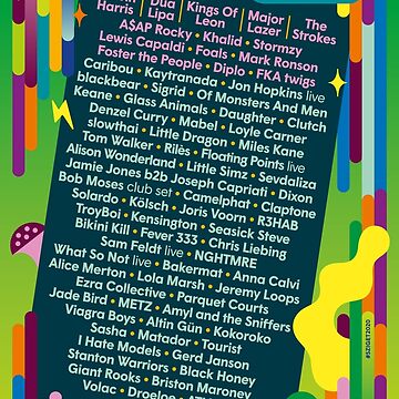 Sziget 2020 Lineup Poster by itspaloma Redbubble