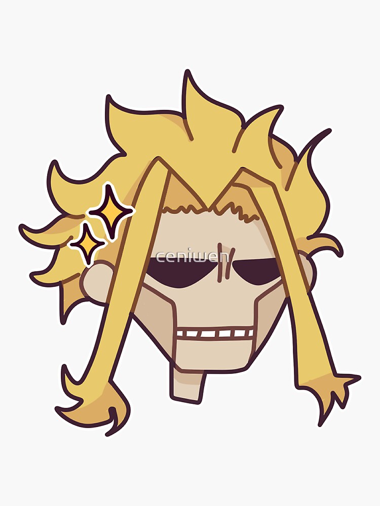 "BNHA- ALL MIGHT" Sticker for Sale by ceniwen | Redbubble