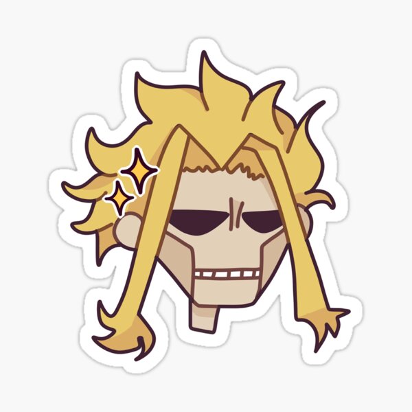 "BNHA- ALL MIGHT" Sticker for Sale by ceniwen | Redbubble