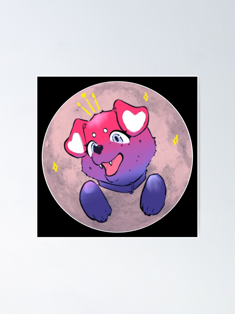 "Bi Pride Dog" Poster for Sale by blurryspirits | Redbubble