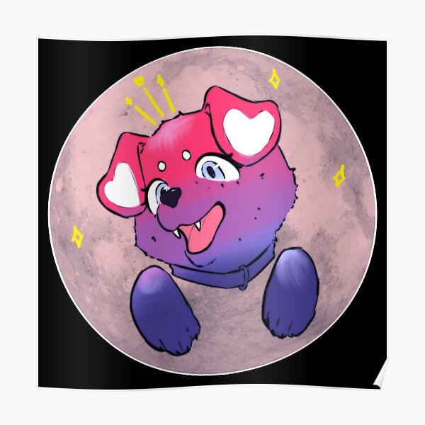 "Bi Pride Dog" Poster for Sale by blurryspirits | Redbubble