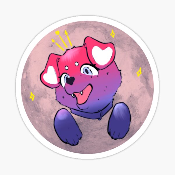 "Bi Pride Dog" Sticker for Sale by blurryspirits | Redbubble