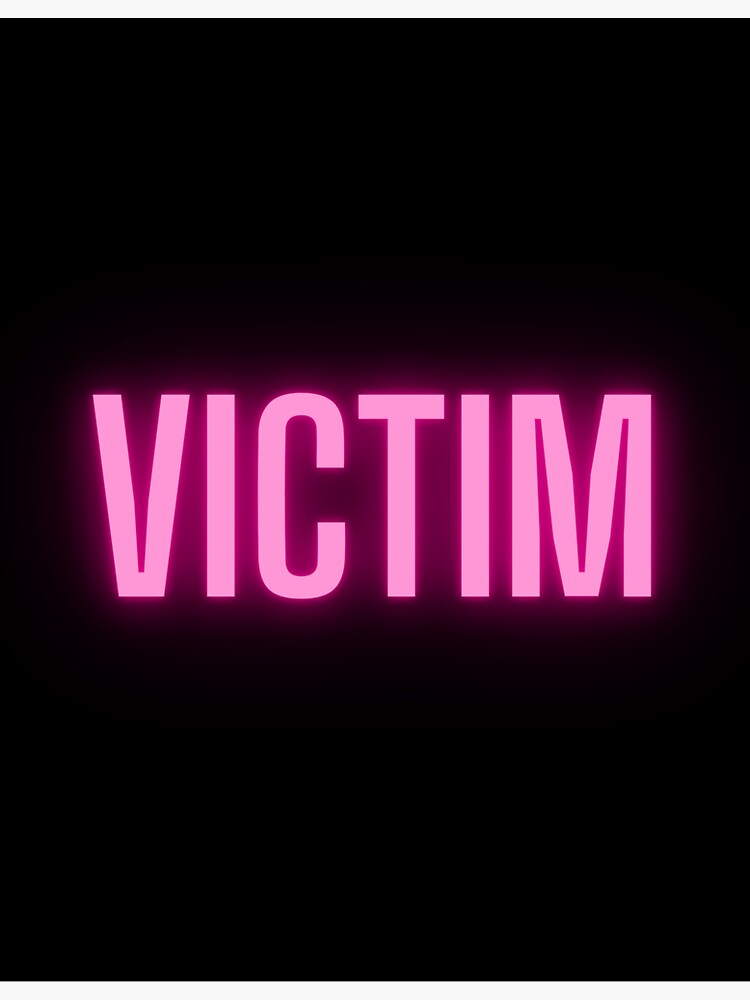 "victim" Sticker for Sale by BrokeNawoke | Redbubble
