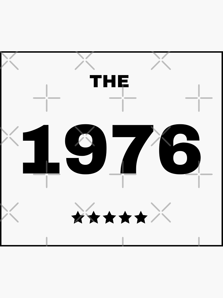 "OF THE YEAR 1976" Sticker for Sale by diego75bcn | Redbubble