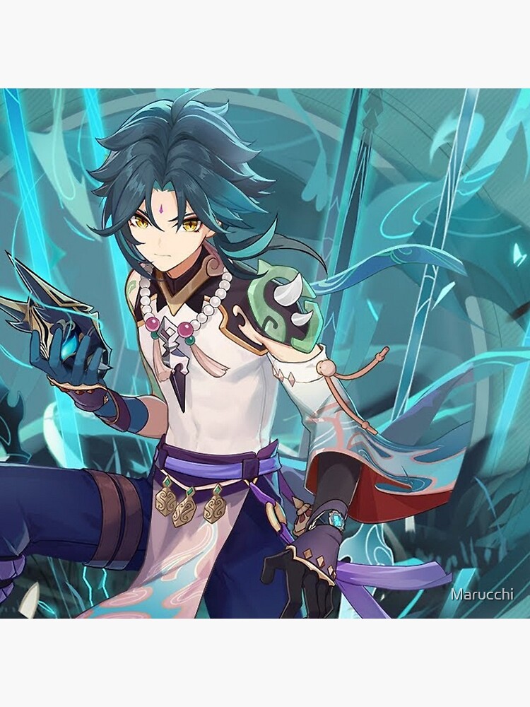 "Genshin Impact Xiao" Acrylic Block for Sale by Marucchi | Redbubble