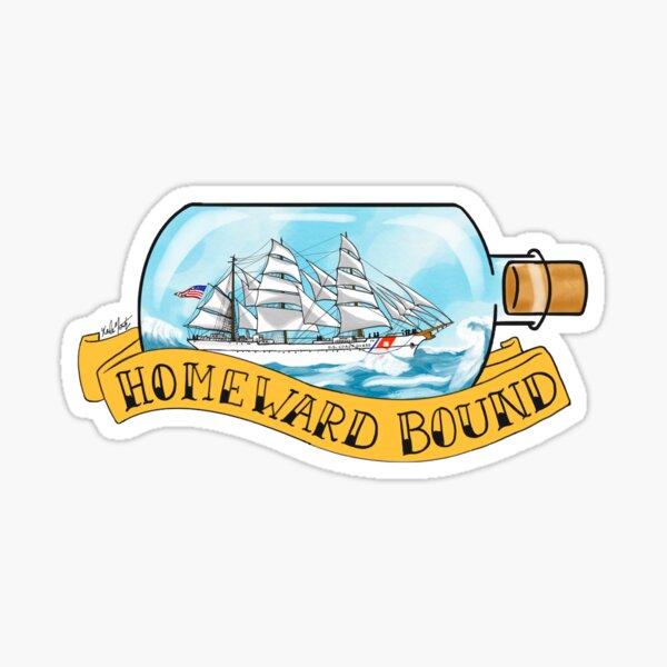 "Homeward Bound" Sticker for Sale by ArtByKarla | Redbubble