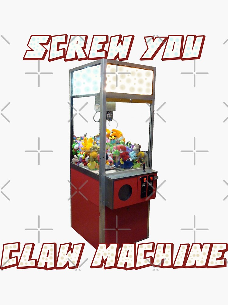 "Claw Machine" Sticker for Sale by 300Spikes | Redbubble