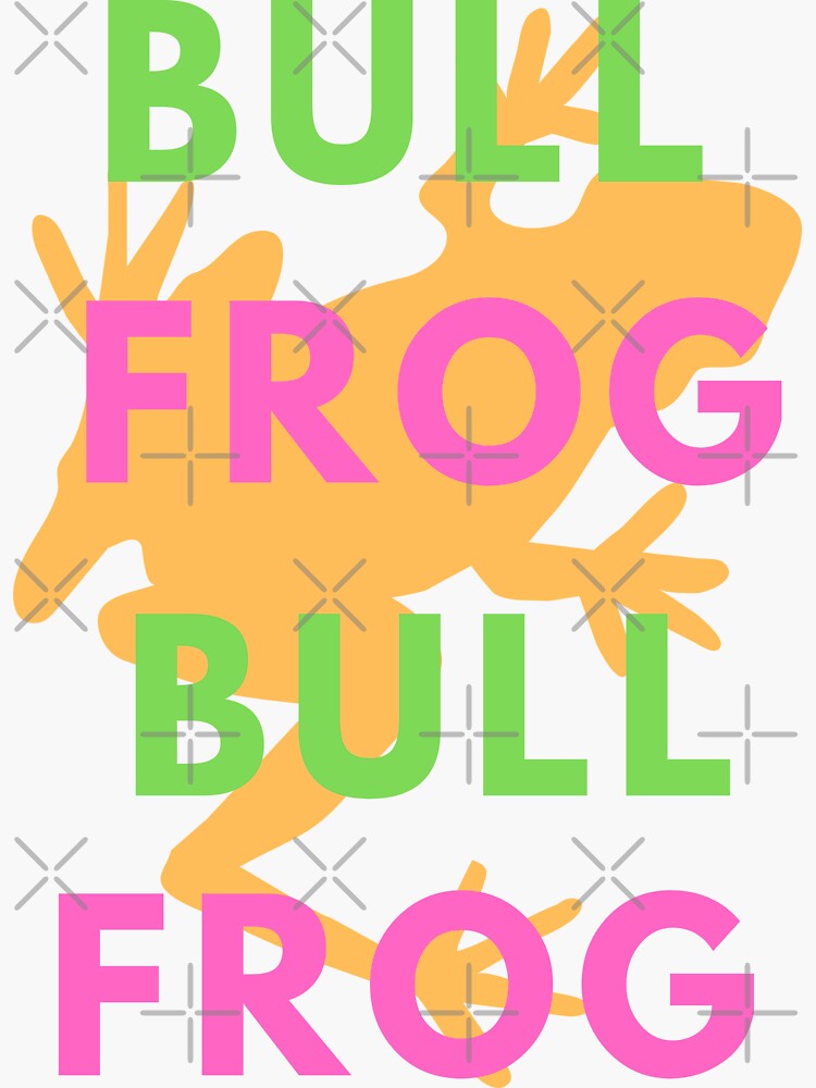 "Yellow Summertime Frog Design - Jamaican slang" Sticker for Sale by ...