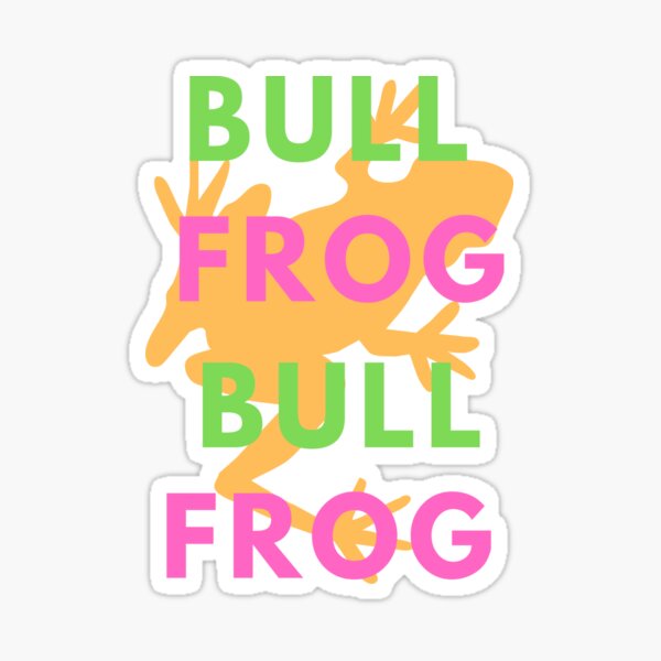 "Yellow Summertime Frog Design - Jamaican slang" Sticker for Sale by ...