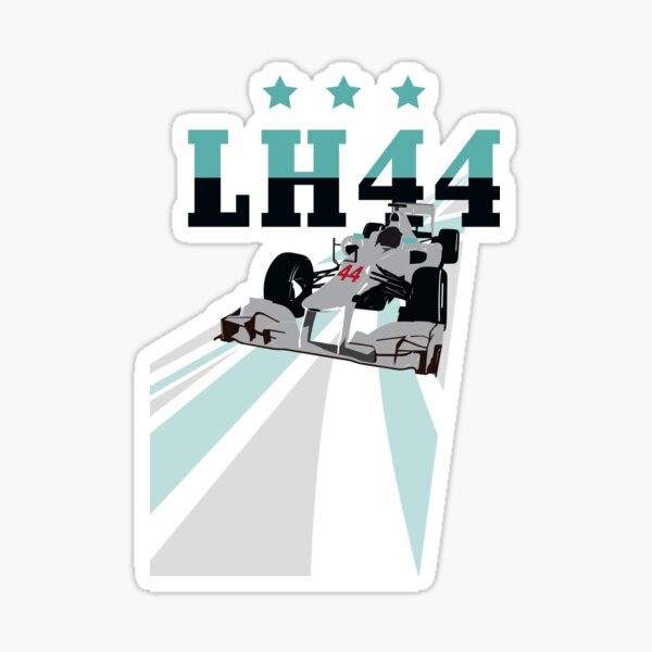 "Lewis Hamilton Silverstone" Sticker by cedramichelle | Redbubble