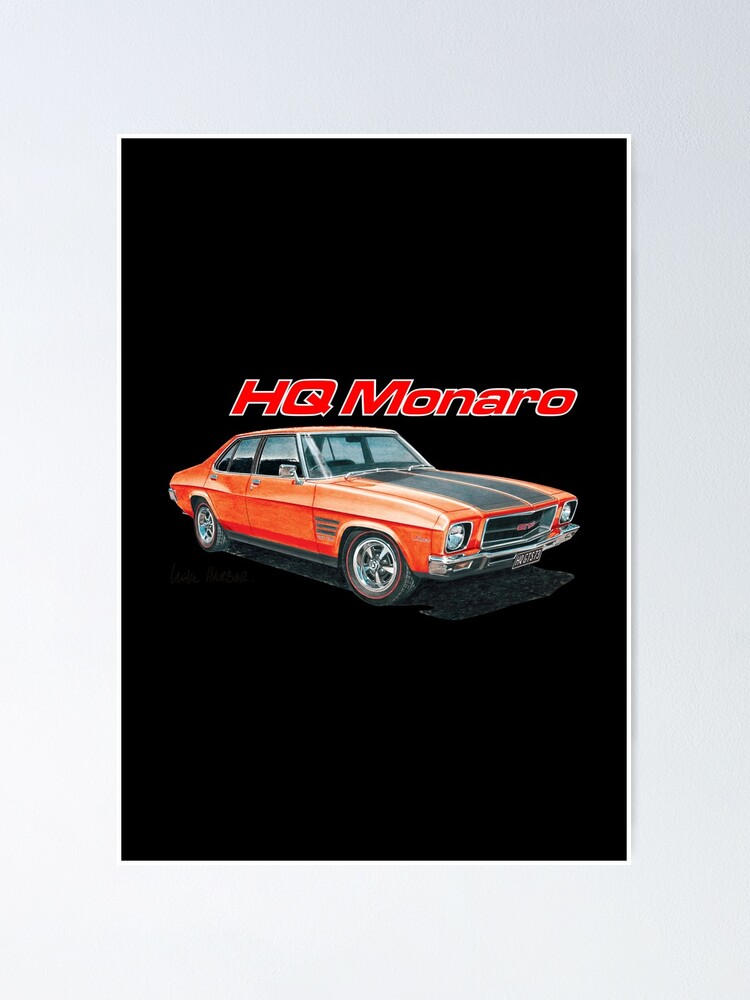 "Holden HQ Monaro in Red" Poster for Sale by UncleHenry | Redbubble