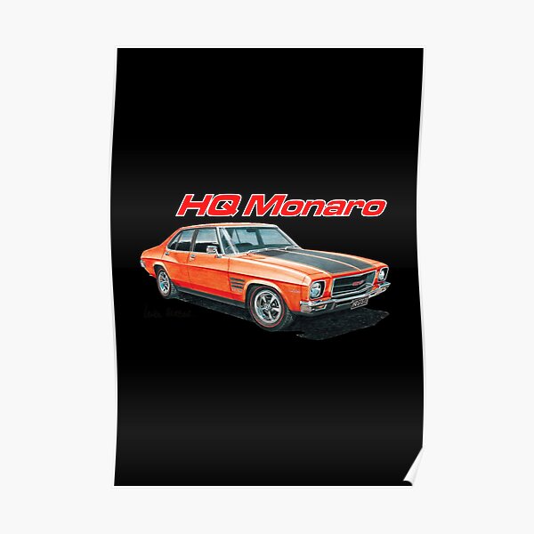 "Holden HQ Monaro in Red" Poster for Sale by UncleHenry | Redbubble