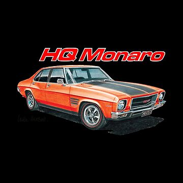 "Holden HQ Monaro in Red" Sticker for Sale by UncleHenry | Redbubble
