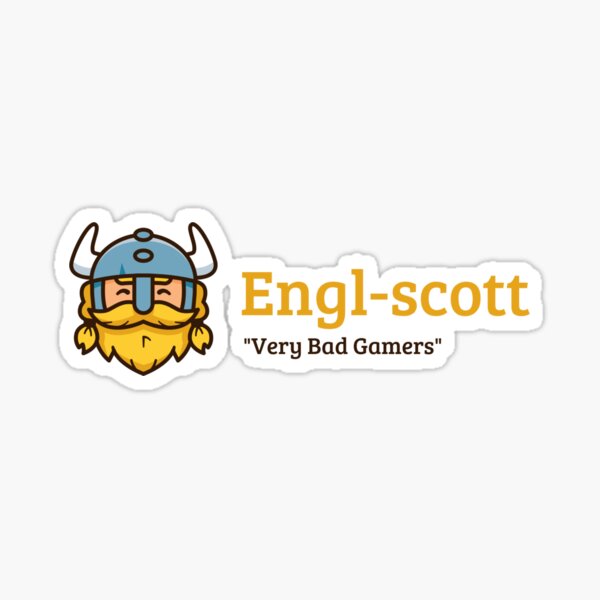 "ENGL-SCOT" Sticker for Sale by jackfisher144 | Redbubble