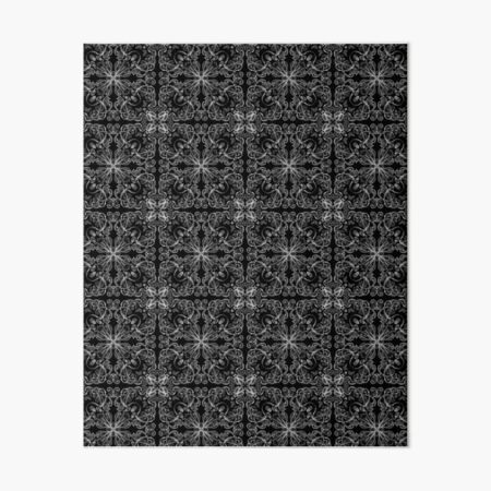 "Fading (Raven Skull & Beetle Pattern) Black Version" Art Board Print ...