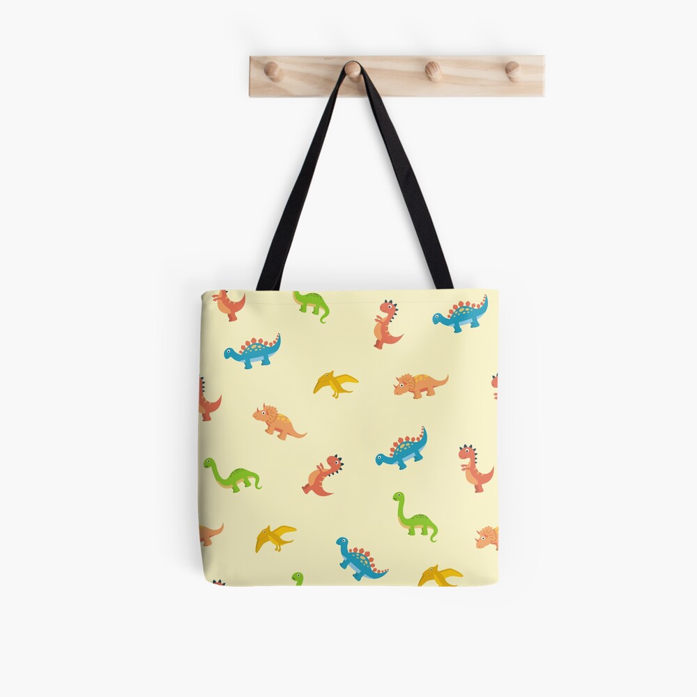 "Dinosaur Seamless Pattern, Dinosaur digital paper, Dinosaurus" Tote ...