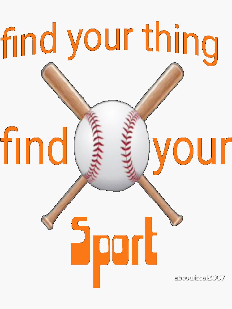 " Find your thing : find your thing find your sport , with peace and ...