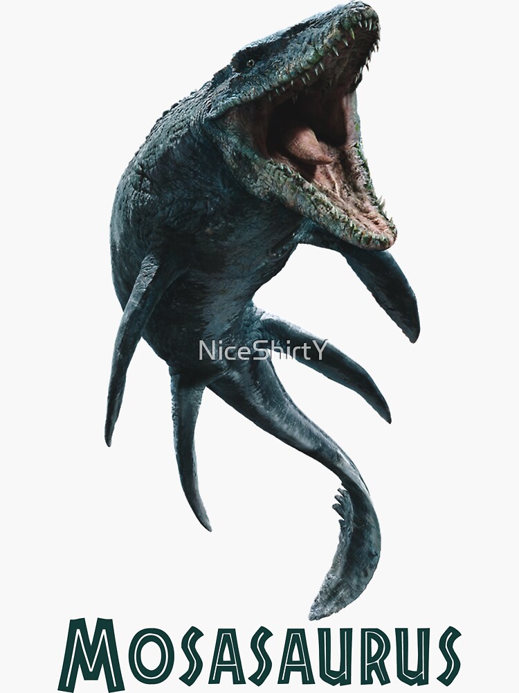 "Mosasaurus" Sticker for Sale by NiceShirtY | Redbubble