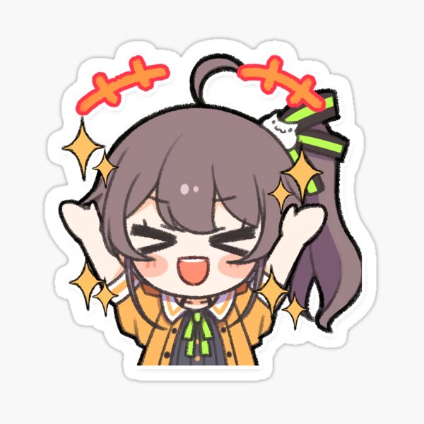 "Natsuiro Matsuri Cheering Chibi Hololive" Sticker for Sale by Gawrgura ...