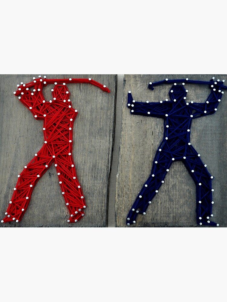 "Sword Fight String Art by Christiane Marie" Sticker by CM37 | Redbubble