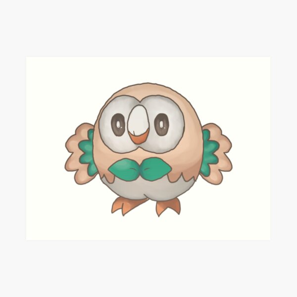 Rowlet Art Prints | Redbubble