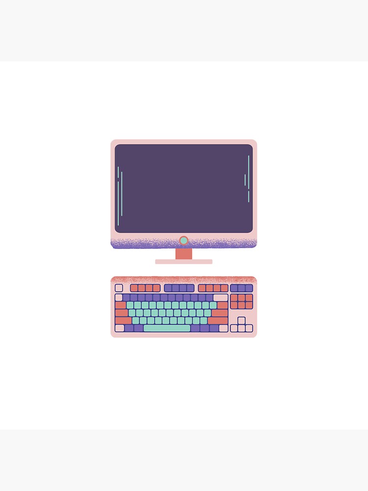 "Cute PC" Sticker for Sale by vfplace | Redbubble