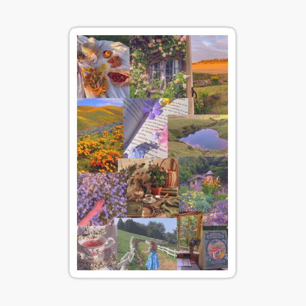 "Cottagecore collage" Sticker for Sale by ATouchOfFairy | Redbubble