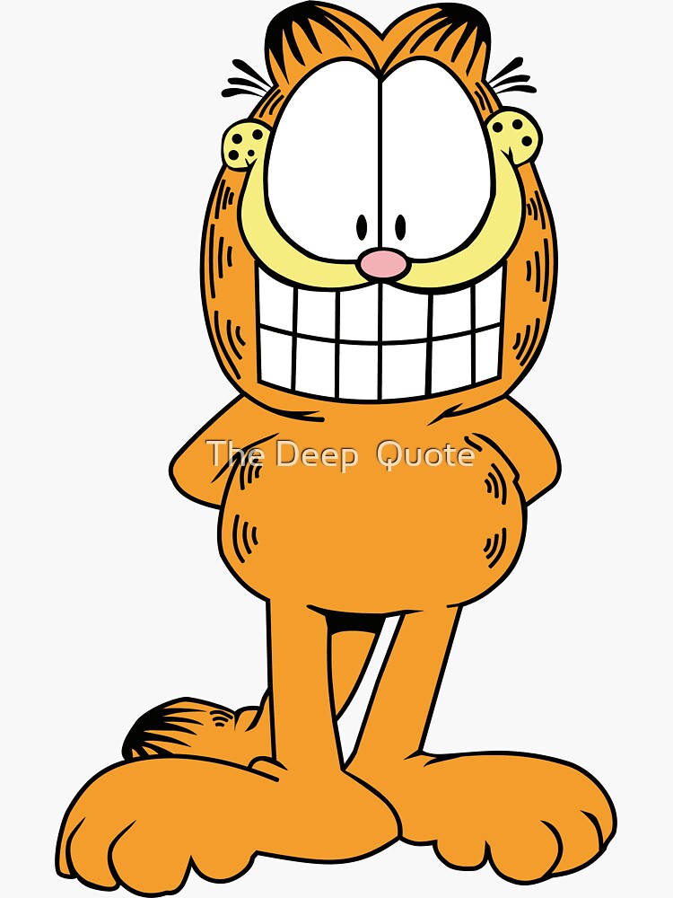 "Garfield" Sticker by aimanmesleh | Redbubble