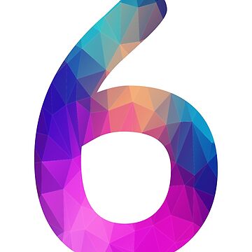 "Number 6 Colorful Art Funny Six Gift" iPad Case & Skin for Sale by ...