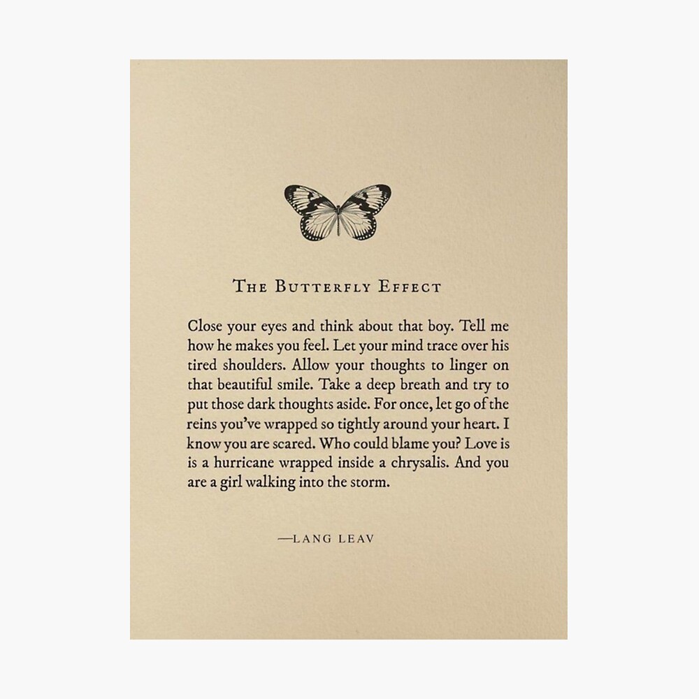 Butterfly Project Quotes The Butterfly Effect