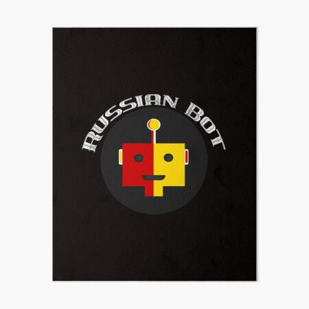"Russian Bot Soviet Flag Yellow and Red Satire" Art Board Print for ...