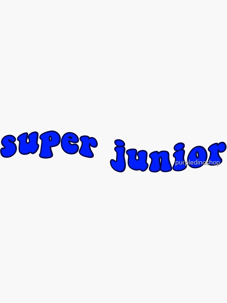 "super junior name" Sticker for Sale by purpledinoshop | Redbubble