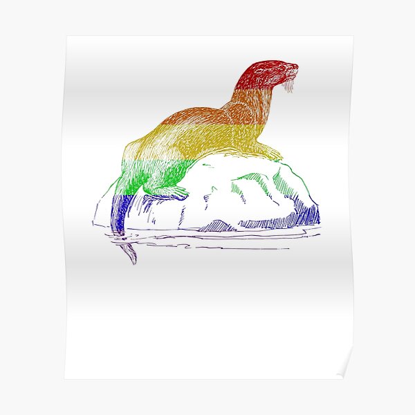 "Love U Tees Funny Rainbow Animals otter LGBT Pride Week Swag, Unique ...
