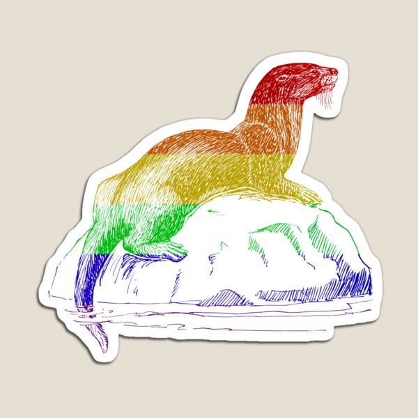 "Love U Tees Funny Rainbow Animals otter LGBT Pride Week Swag, Unique ...