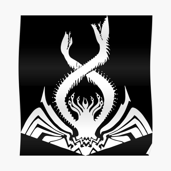 "Thrawn's Chimaera Logo WHITE" Poster for Sale by DarthCobay | Redbubble