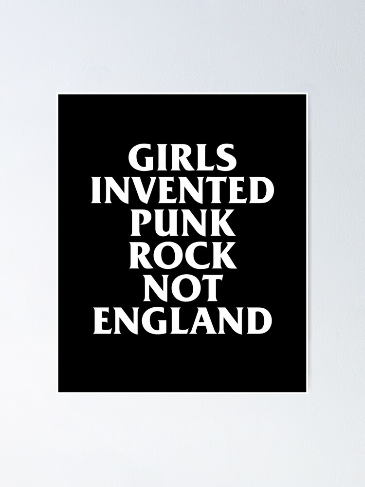 "Vintage Girls Invented Punk Rock Not England Aesthetic" Poster by ...