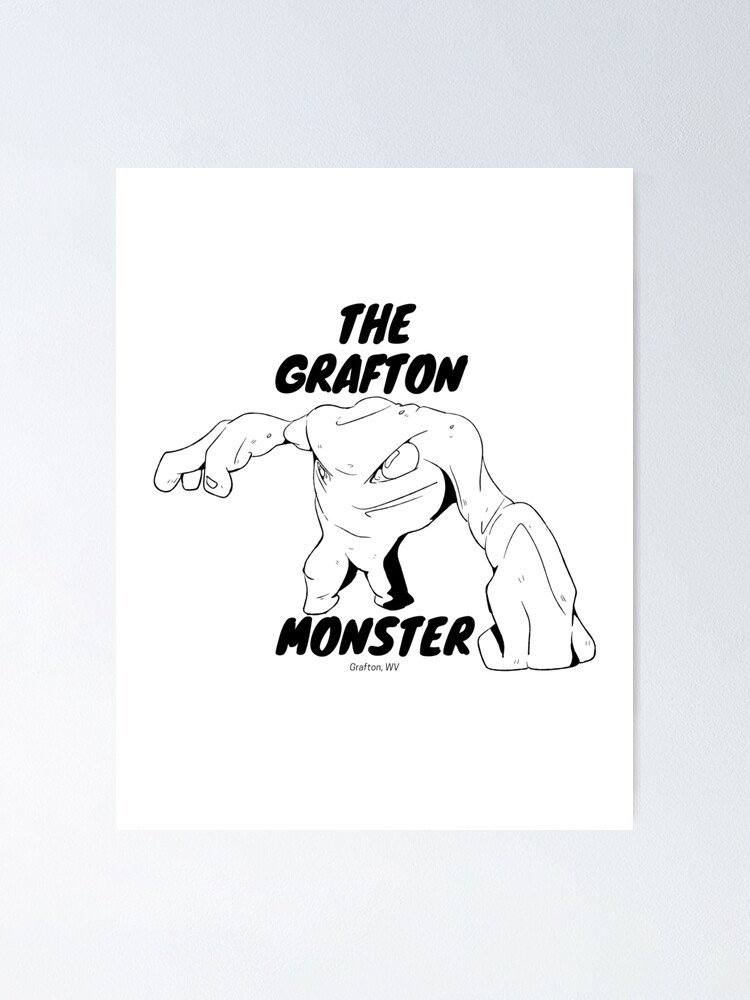 "The Grafton Monster" Poster by CleverCryptid | Redbubble