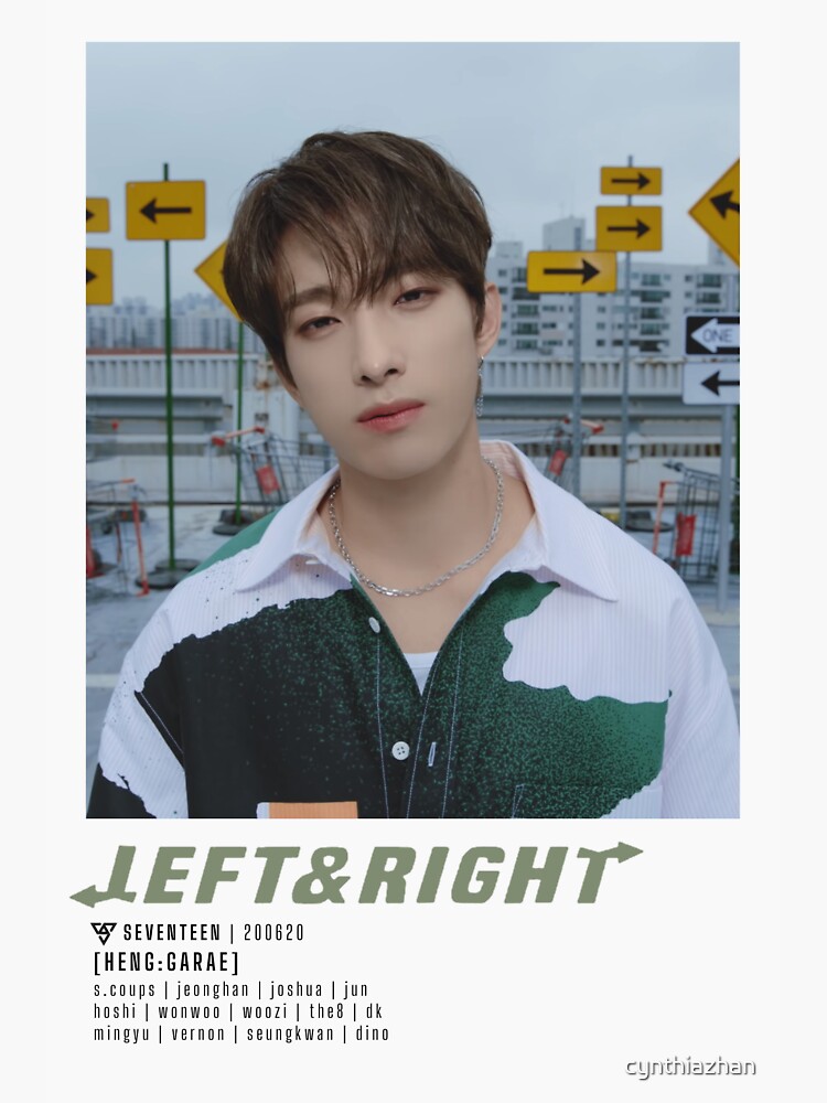 "SEVENTEEN DK- Left & Right Paint Chip Polaroid" Sticker for Sale by ...