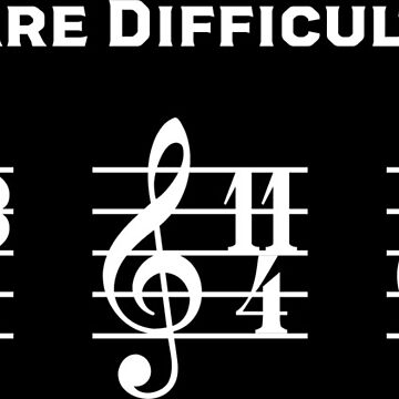 "These Are Difficult Times Music" Sticker for Sale by creatormoose29 ...