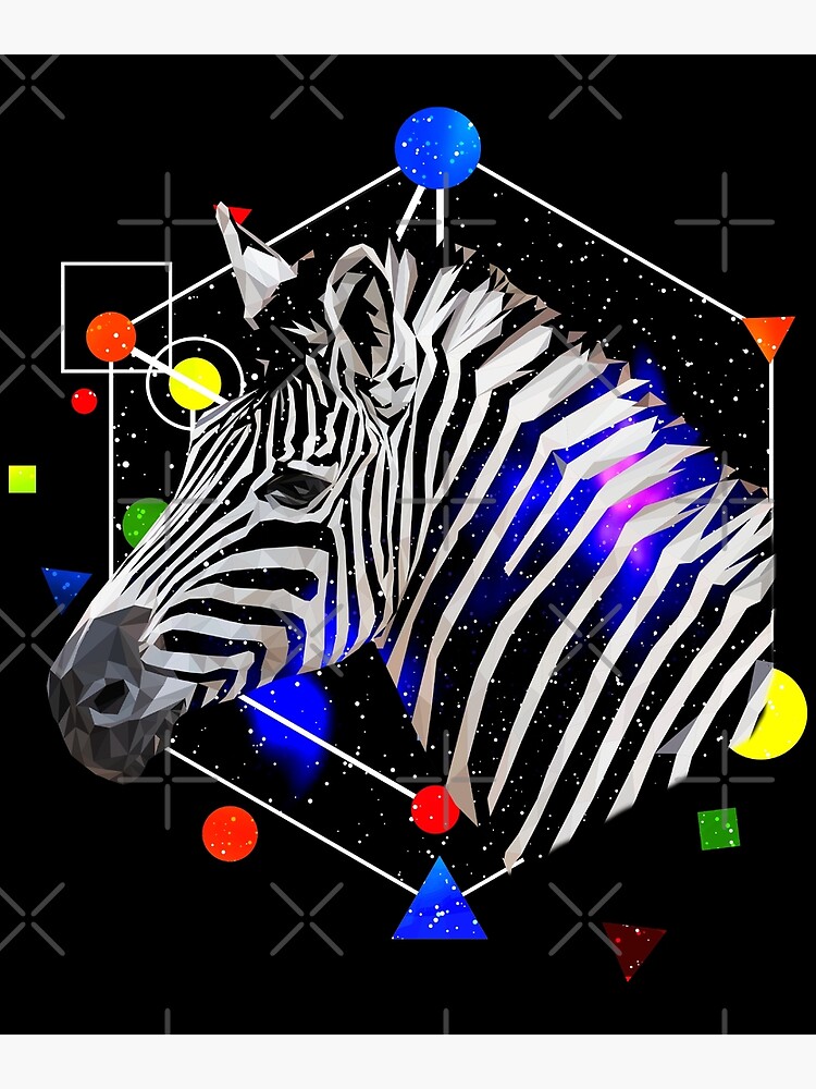 "Zebra animal universe galaxy stars moon animals" Poster for Sale by ...