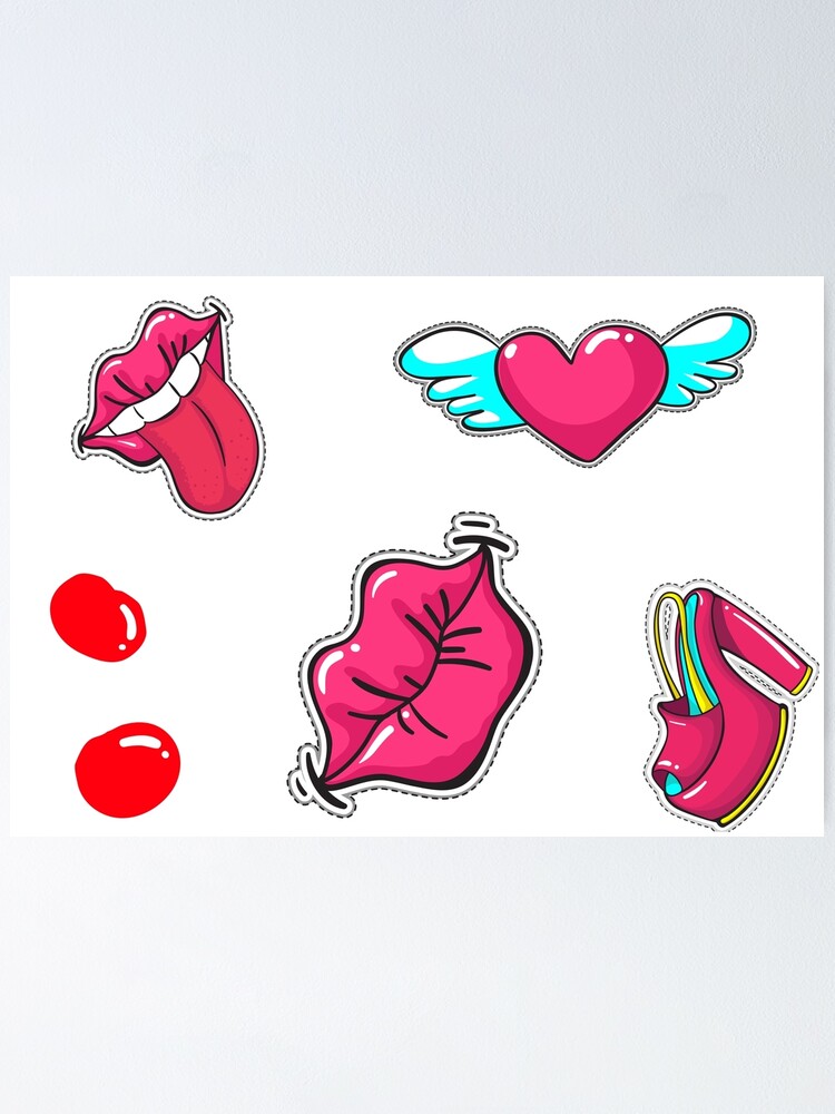 "Cute Colourful Girly sticker pack" Poster for Sale by TheImperfecto ...