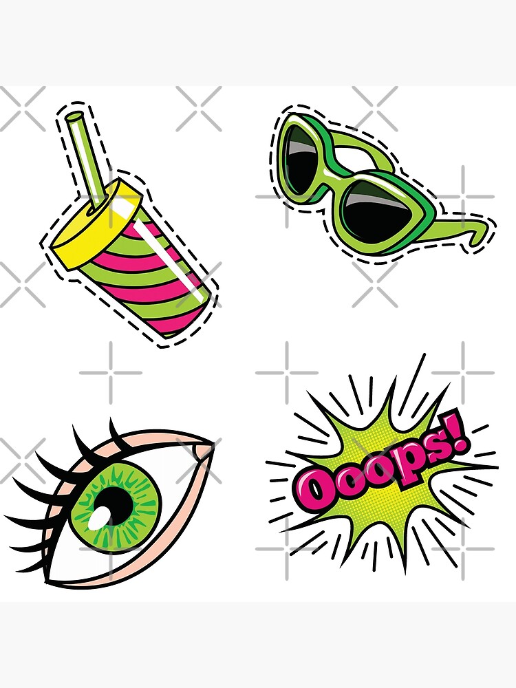 "Cute Colourful Girly sticker pack" Poster for Sale by TheImperfecto ...