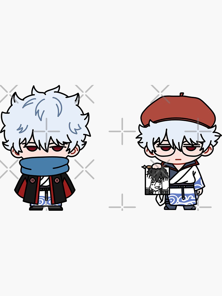 "gintoki sticker pack" Sticker for Sale by neeannn | Redbubble