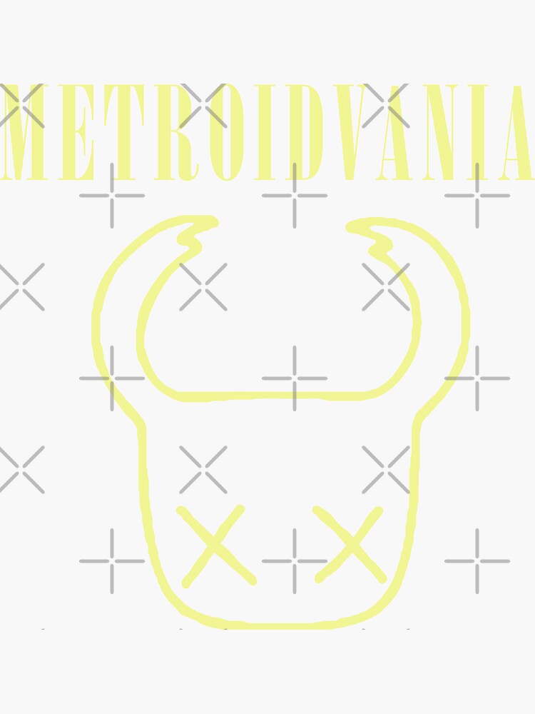 "Metroidvania" Sticker for Sale by autoboxdesign | Redbubble