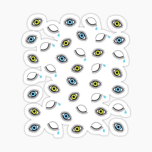 "Many eyes" Sticker by MosieCW | Redbubble