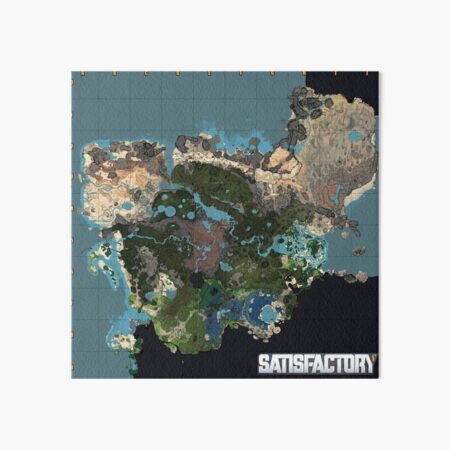 "Satisfactory Game - Map" Art Board Print for Sale by CornerDoorStore ...