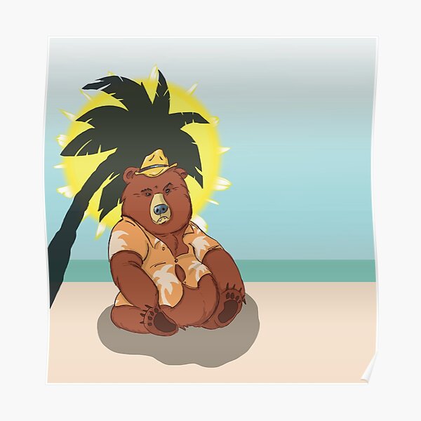 "Miami Bear" Poster by PaulSorensen | Redbubble